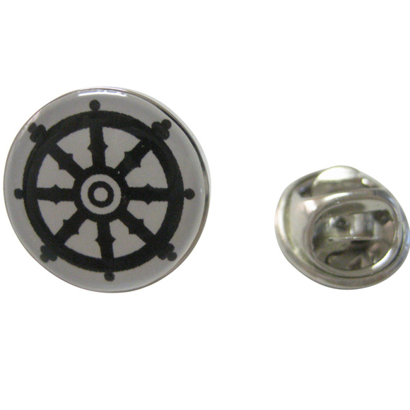 Kiola Designs | Accessories | Buddhist Wheel Of Dharma Design Lapel Pin ...
